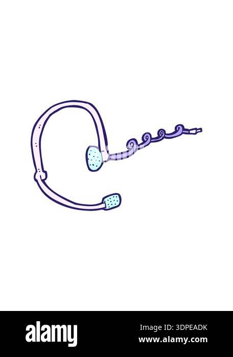 pressure popping animation of cartoon call center headset Stock Video ...