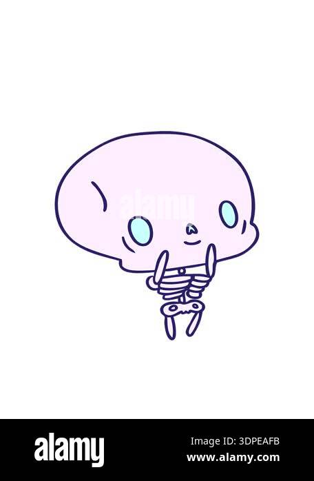 bobbing motion animation of cartoon of illustration kawaii cute dead ...