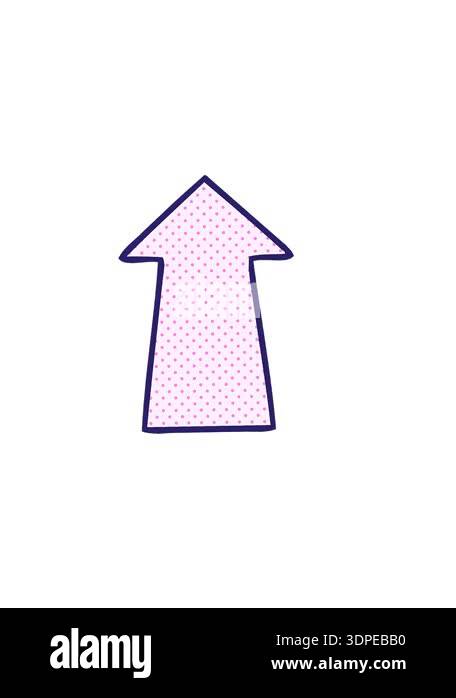 horizontally vibrating animation of cartoon arrow illustration Stock ...