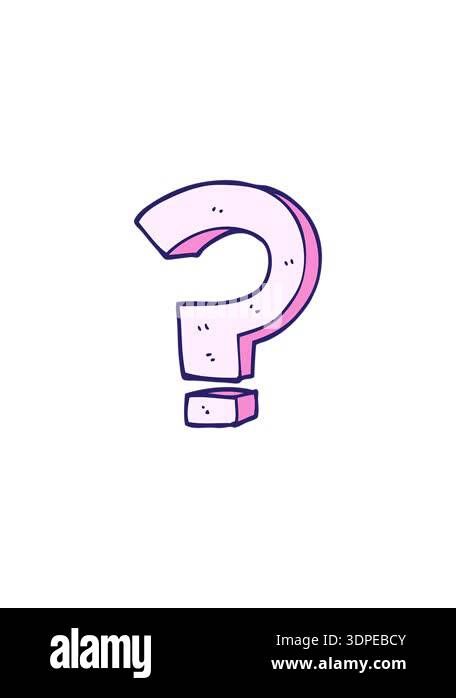 sales flash animation of question mark cartoon Stock Video Footage - Alamy