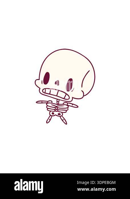 flashy sales animation of cartoon illustration kawaii cute dead ...