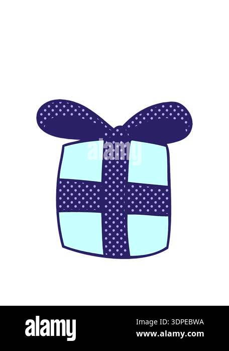 stretching up animation of comic book style quirky cartoon present ...