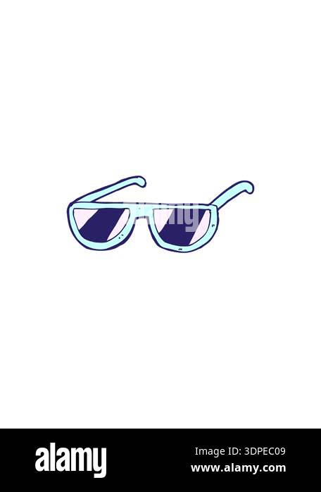 radioactive glowing animation of cartoon x ray spectacles Stock Video ...