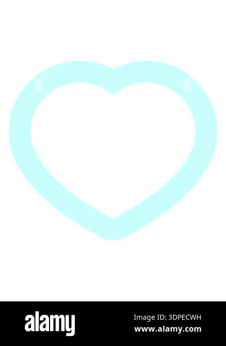 shine light effect animation of a heart symbol graphic icon Stock Video ...