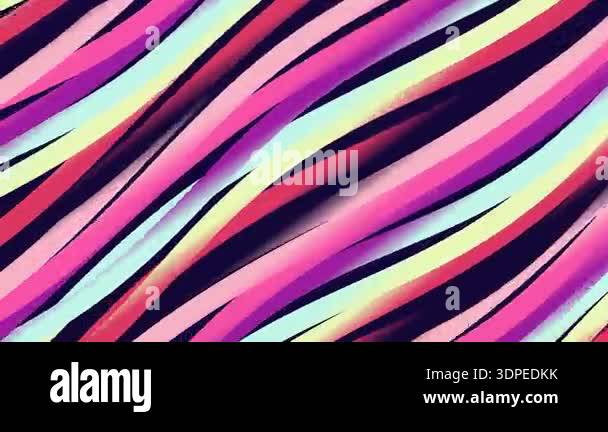 Abstract motion background with flowing, colorful ribbons or brush ...