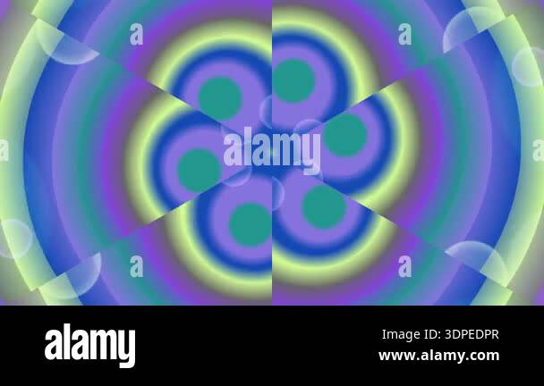 Colorful abstract background with a spinning geometric mandala. This ...