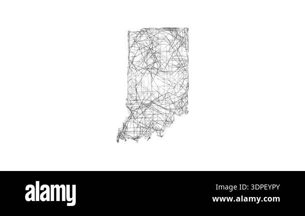 Indiana outline map set Stock Videos & Footage - HD and 4K Video Clips ...