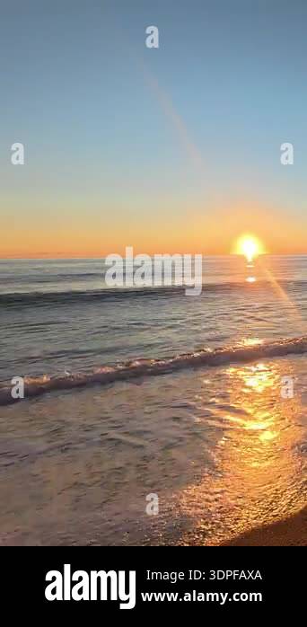 Sunset ocean horizon. Sunset ocean sky Dusky swirling sky Stock Video ...