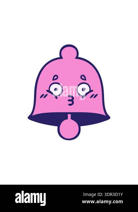 starburst effect animation of cute cartoon of a bell Stock Video ...