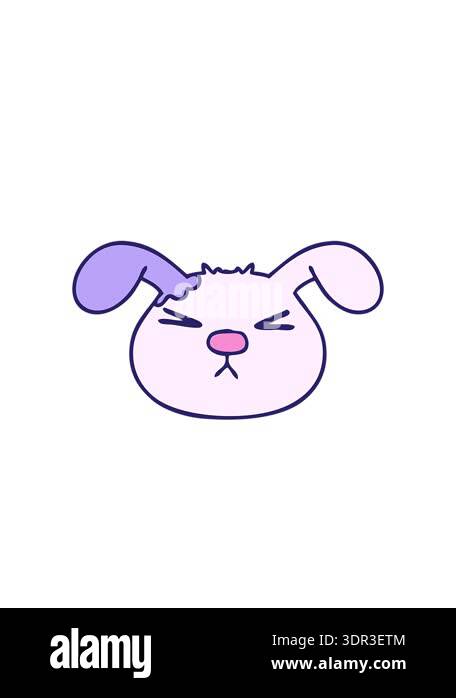 blinking radial lines animation of hand drawn quirky cartoon dog face ...