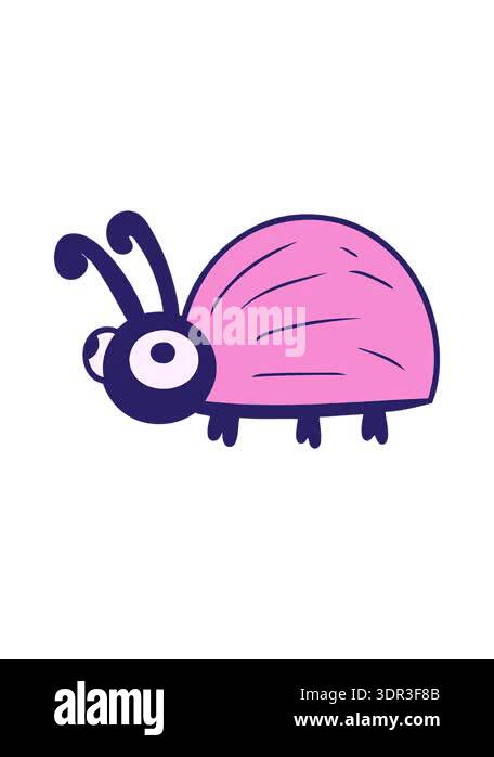 spinning motion animation of cartoon bug Stock Video Footage - Alamy