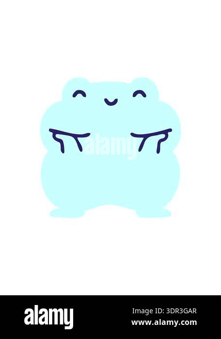 radioactive glowing animation of cute cartoon frog drawing Stock Video ...