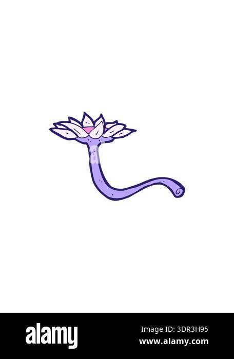 starburst effect animation of cartoon flower doodle Stock Video Footage ...
