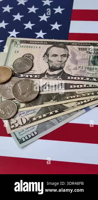 Cash, US dollar currency, financial and business flows. US dollar cash ...