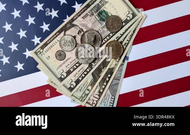 Cash, US dollar currency, financial and business flows. US dollar cash ...