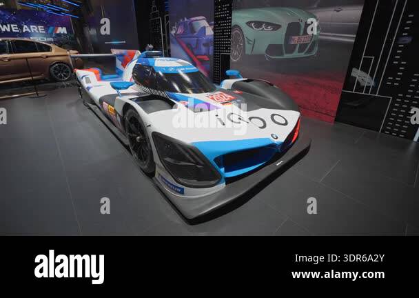 December 28, 2022. Munich. Germany. Front view of the BMW M Hybrid V8 ...