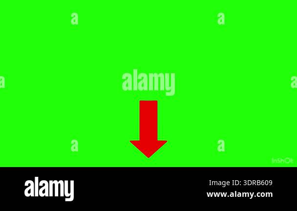 Arrow Sign Indicating Downward Direction, or meaning Check below Stock ...
