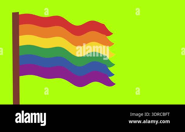LGBT character animation celebrating pride month Stock Video Footage ...