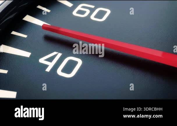 A red warning light on a car's dashboard warns of low engine oil level ...