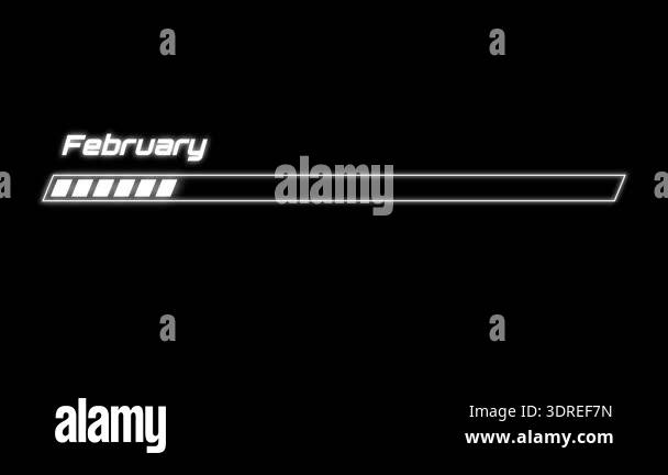 Animated progress bar timeline showing past to future transition ...