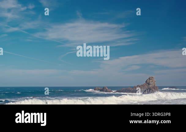 Playa del Roque de las Bodegas is scenic black sand beach on northern ...