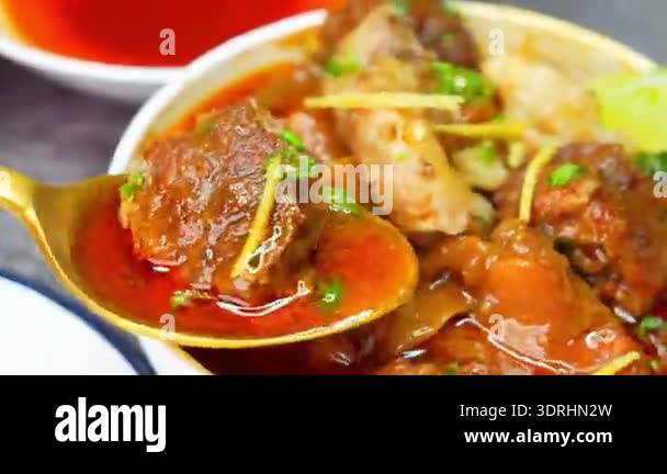 Traditional mutton bone marrow curry Stock Videos & Footage - HD and 4K ...