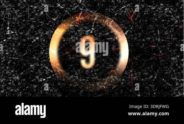 Animated countdown on old theater screen background 4k Stock Video ...