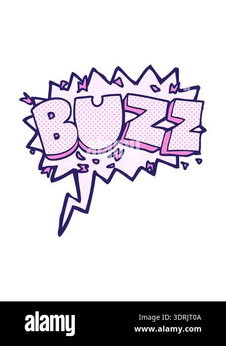 bobbing motion animation of freehand drawn comic book speech bubble ...