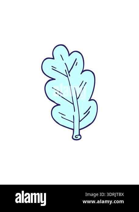 popping motion animation of cartoon leaf Stock Video Footage - Alamy