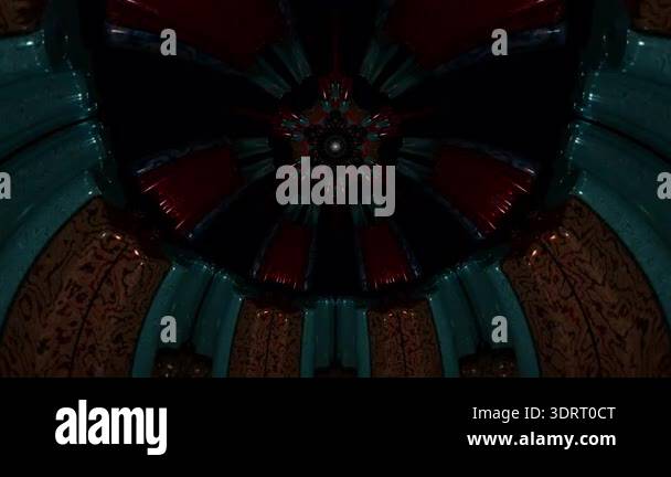 Radiant spiritual dome forming a cathedral of light, intricate mandala ...