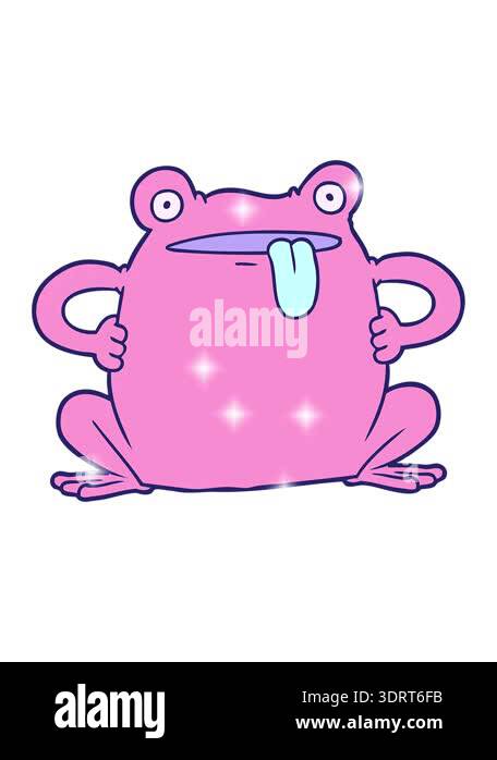 glitter effect animation of cartoon toad Stock Video Footage - Alamy