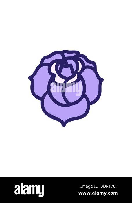 radioactive glowing animation of decorative flower Stock Video Footage ...