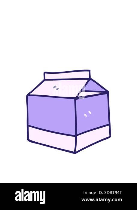 rise and float animation of carton of milk Stock Video Footage - Alamy