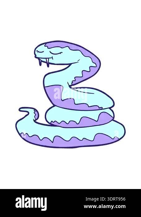 shivering motion animation of a snake Stock Video Footage - Alamy