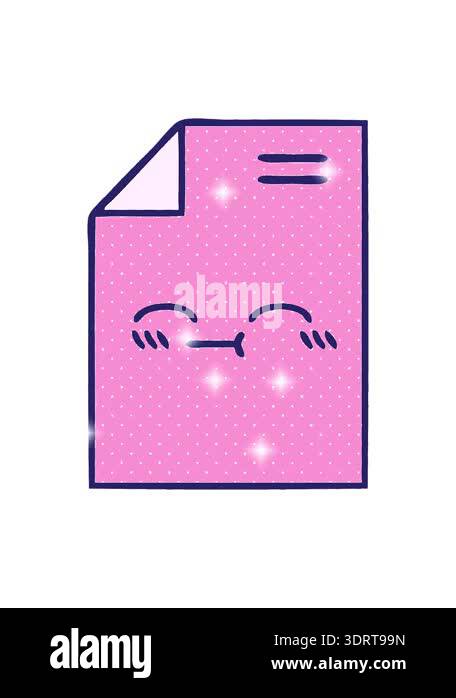 glitter effect animation of comic book style cartoon of a sheet of ...
