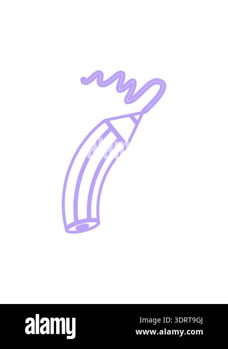 attention grabbing animation of vector illustration of a pencil drawing ...