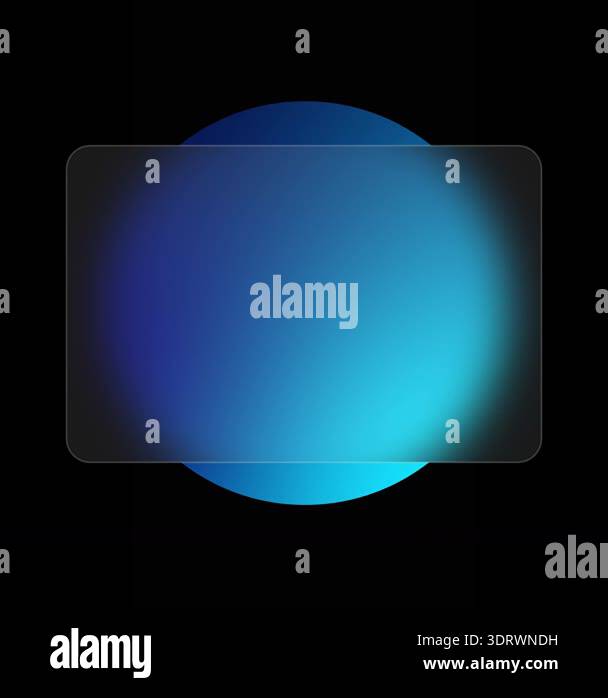 Glassmorphism Style with Blue Gradient Background and Transparent Glass ...
