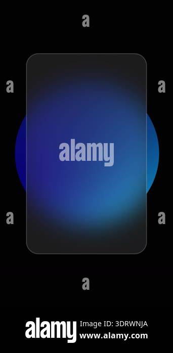 Glassmorphism Style with Blue Circular Gradient Background and ...
