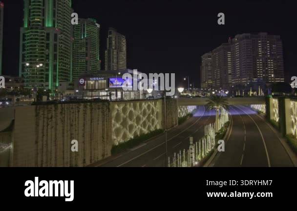The pearl Doha, Qatar-March 25 2024: The Pearl Island Doha, Qatar night ...