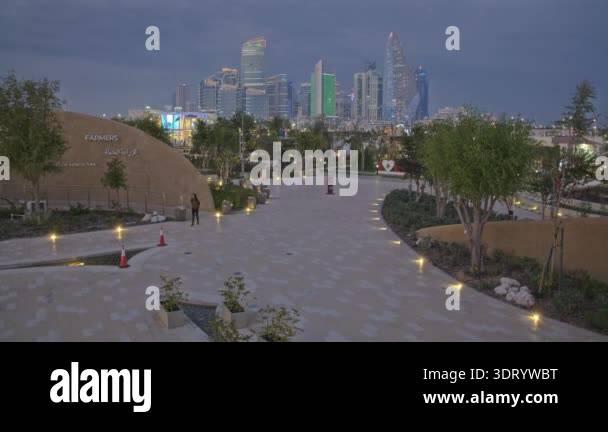Doha, Qatar-March 8 2024: Qatar expo 2023 in Al Bidda park Doha, Qatar ...