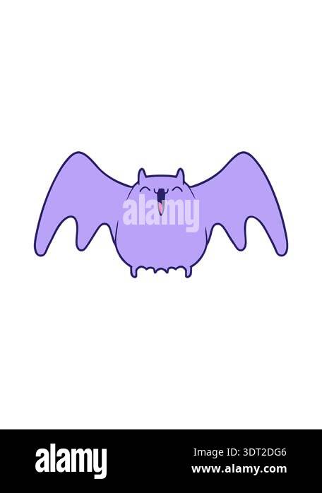 spinning motion animation of spooky cartoon bat Stock Video Footage - Alamy