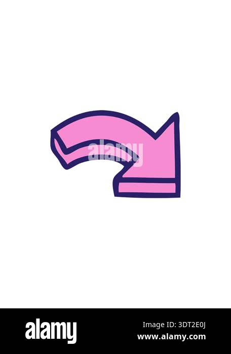 radioactive glowing animation of cute cartoon of a pointing arrow Stock ...