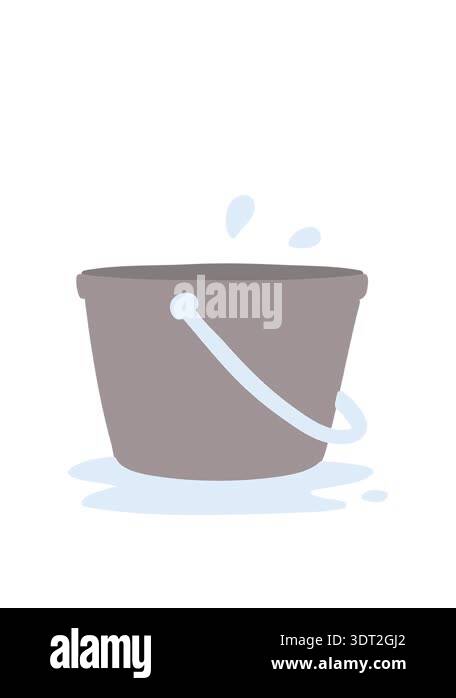 stretching up animation of bucket of water Stock Video Footage - Alamy