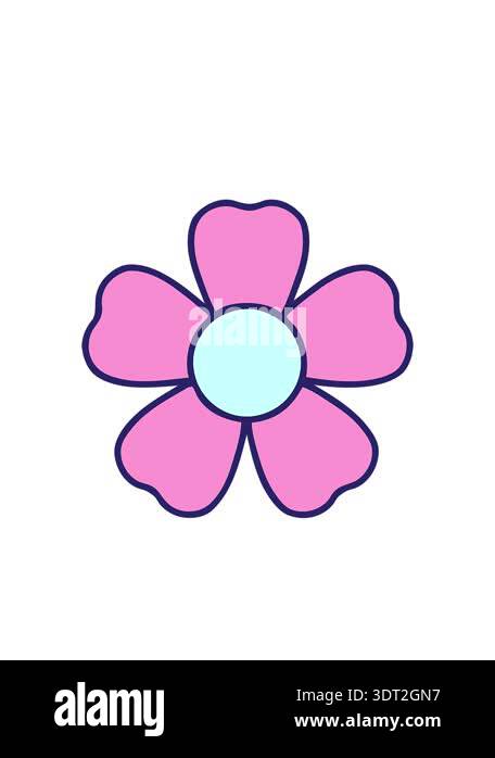 blinking radial lines animation of tattoo style cartoon of decorative ...