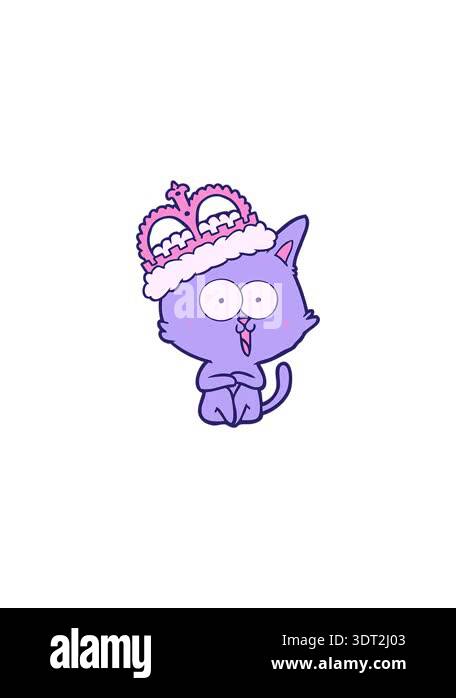 sales flash animation of funny cartoon cat Stock Video Footage - Alamy