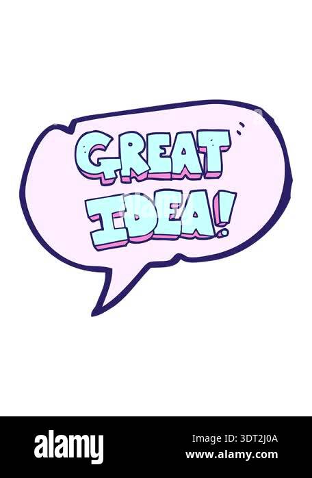pressure popping animation of freehand drawn speech bubble cartoon ...