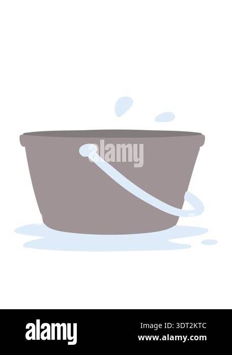 bobbing motion animation of bucket of water Stock Video Footage - Alamy