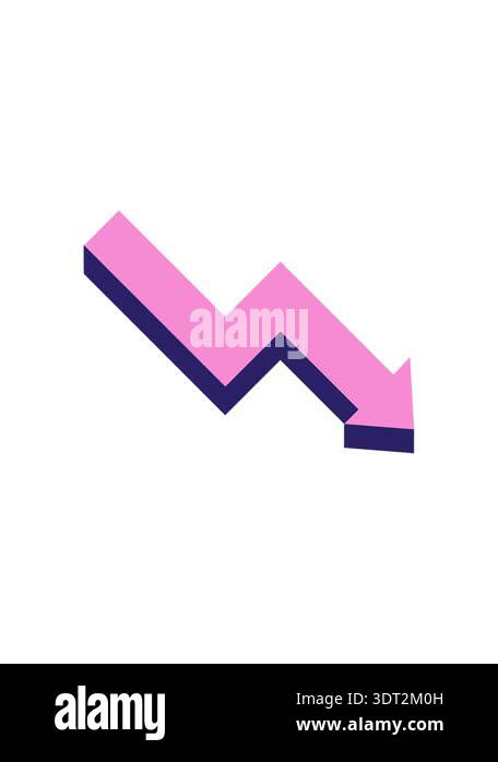 shaking motion animation of performance arrow illustration Stock Video ...