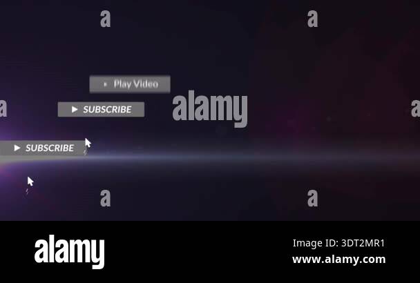 Light flare initiating UI elements fading, pulsing, floating, settling ...