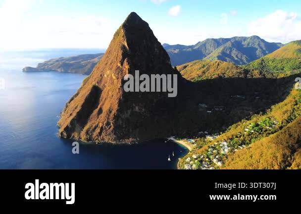 Experience the stunning landscape of St Lucia featuring the iconic ...